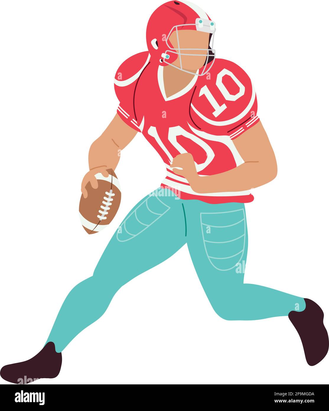 american football player character Stock Vector Image & Art - Alamy