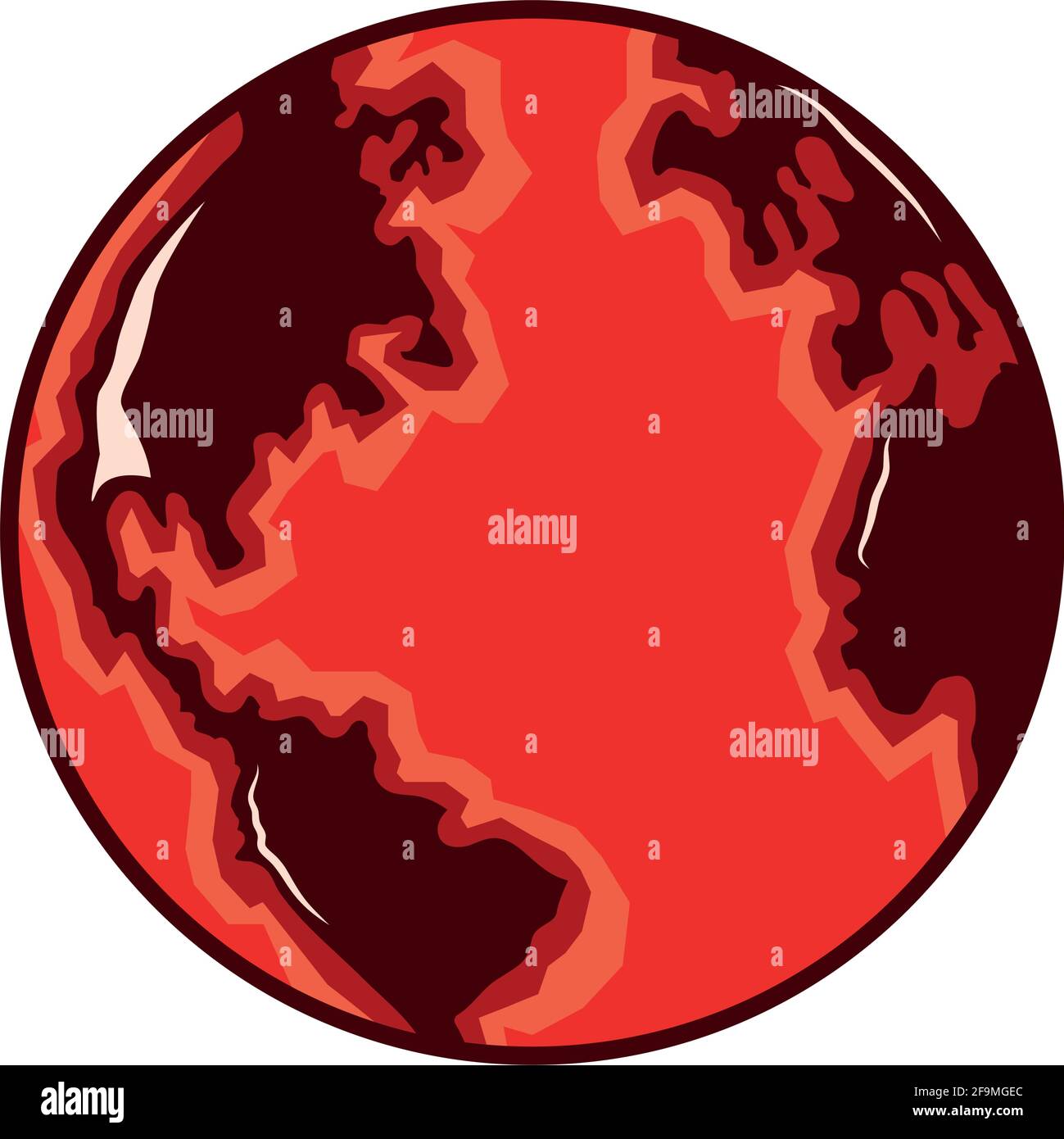 red world planet earth icon Stock Vector Image & Art - Alamy