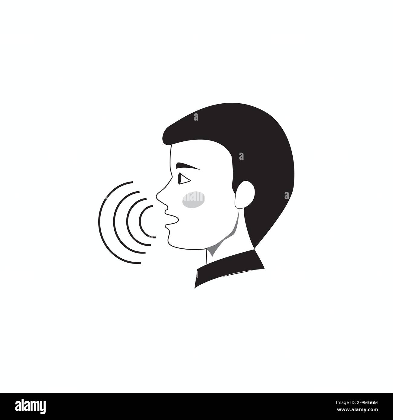 Young mans speech Stock Vector Images - Alamy