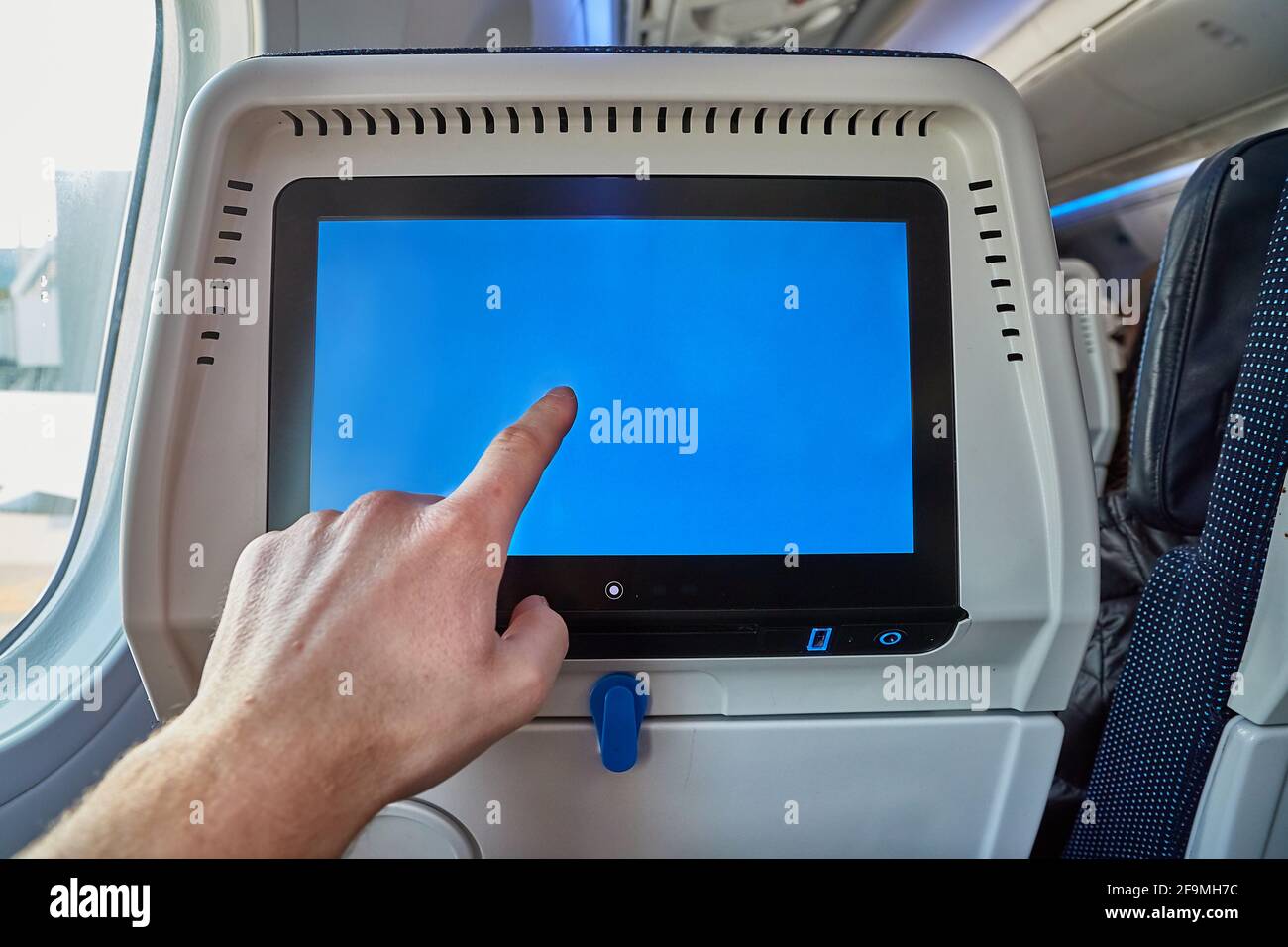 Plane infotainment lcd screen Stock Photo - Alamy