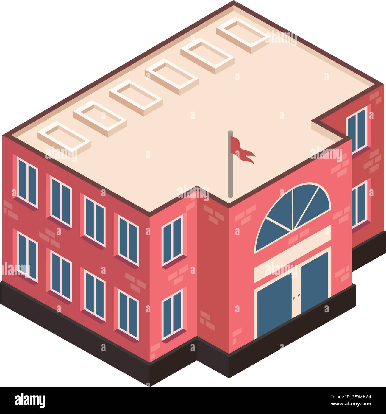 isometric school building construction icon Stock Vector Image & Art ... isometric school building construction icon Stock Vector Image & Art ...