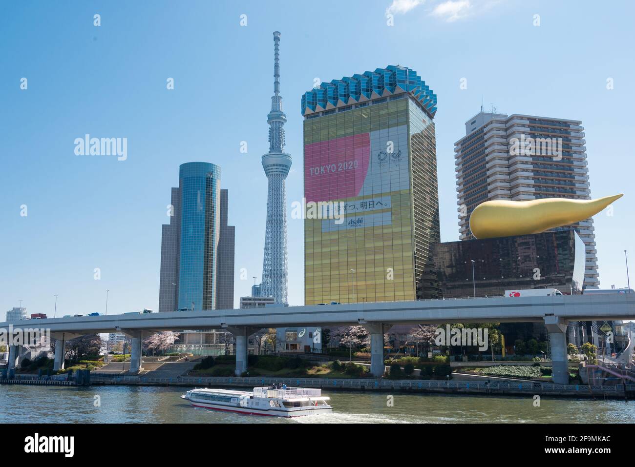 Tokyo, Japan - Tokyo Skytree view from Azuma Bridge (Azumabashi) in ...