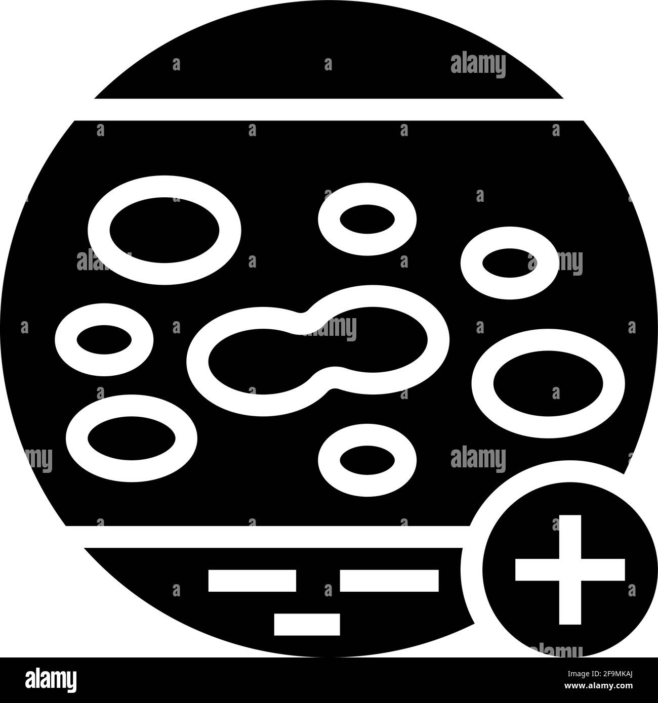 autoimmune skin disease clinic glyph icon vector illustration Stock ...