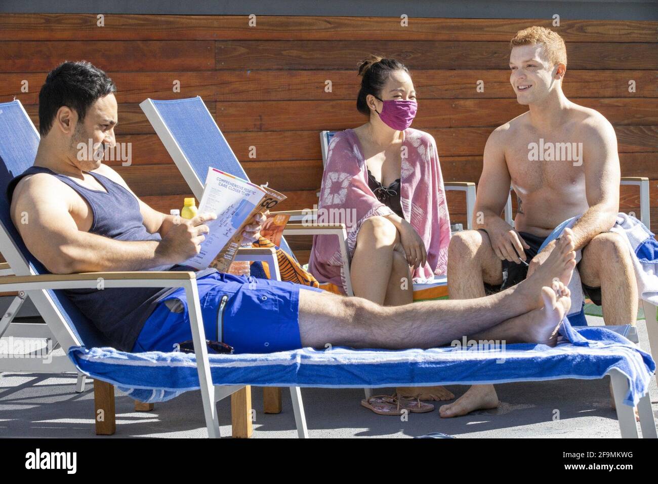 SHAMELESS, from left: Ashwin Gore, Charlet Takahashi Chung, Cameron Monaghan, The Fickle Lady is ...