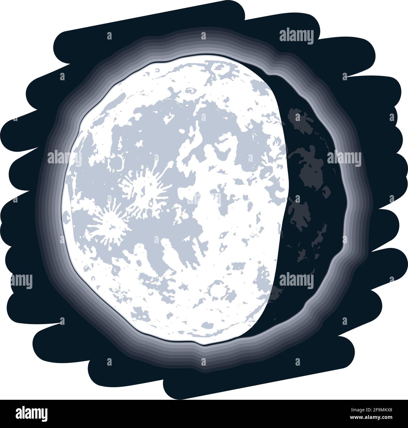 waning gibbous moon phase lunar icon Stock Vector Image & Art - Alamy