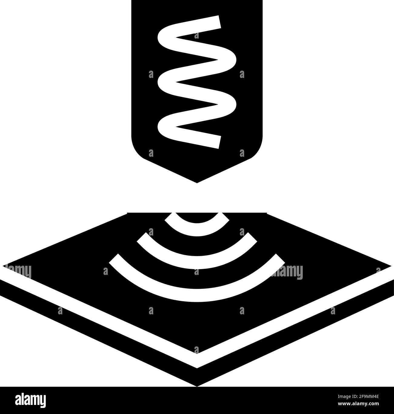 elastic fabrics properties glyph icon vector illustration Stock Vector ...