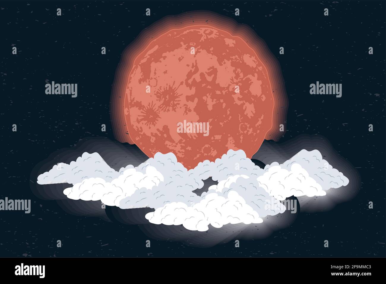 Red blood moon Stock Vector Images - Alamy