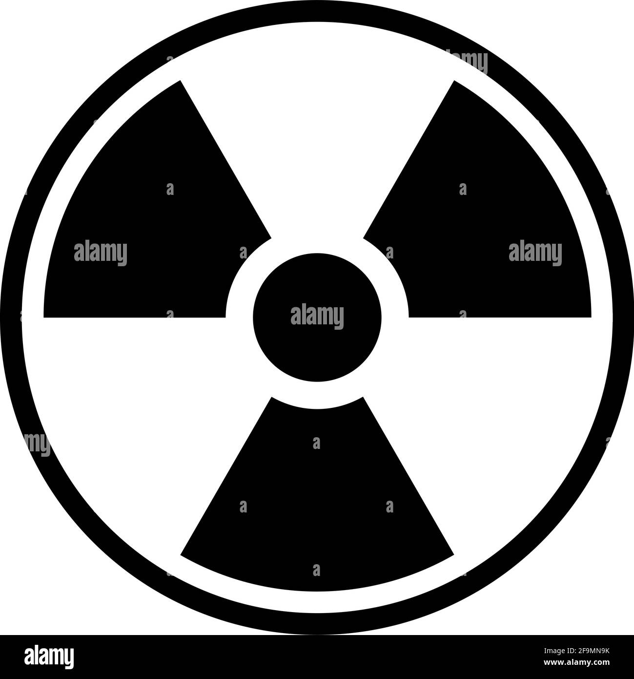 Nuclear Hazard Ionizing Radiation Trefoil Danger Symbol. Vector Image ...