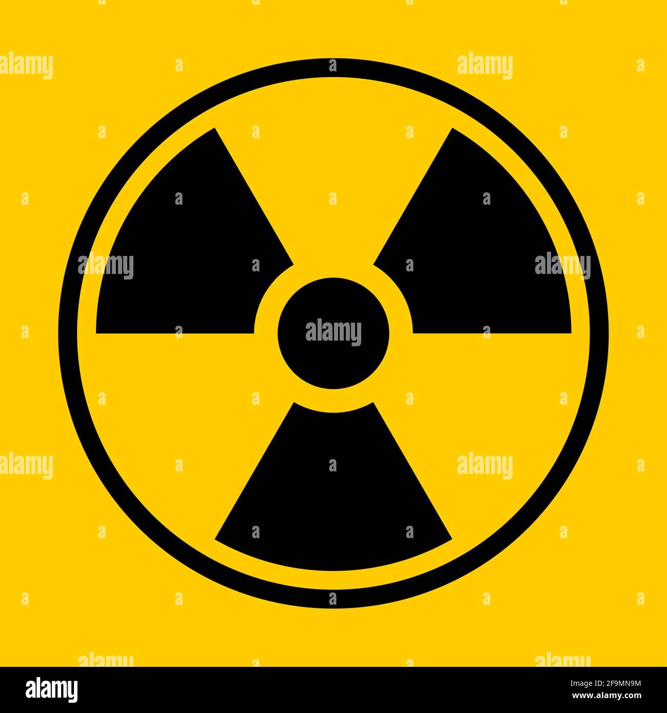 Nuclear Hazard Ionizing Radiation Trefoil Danger Symbol. Vector Image ...