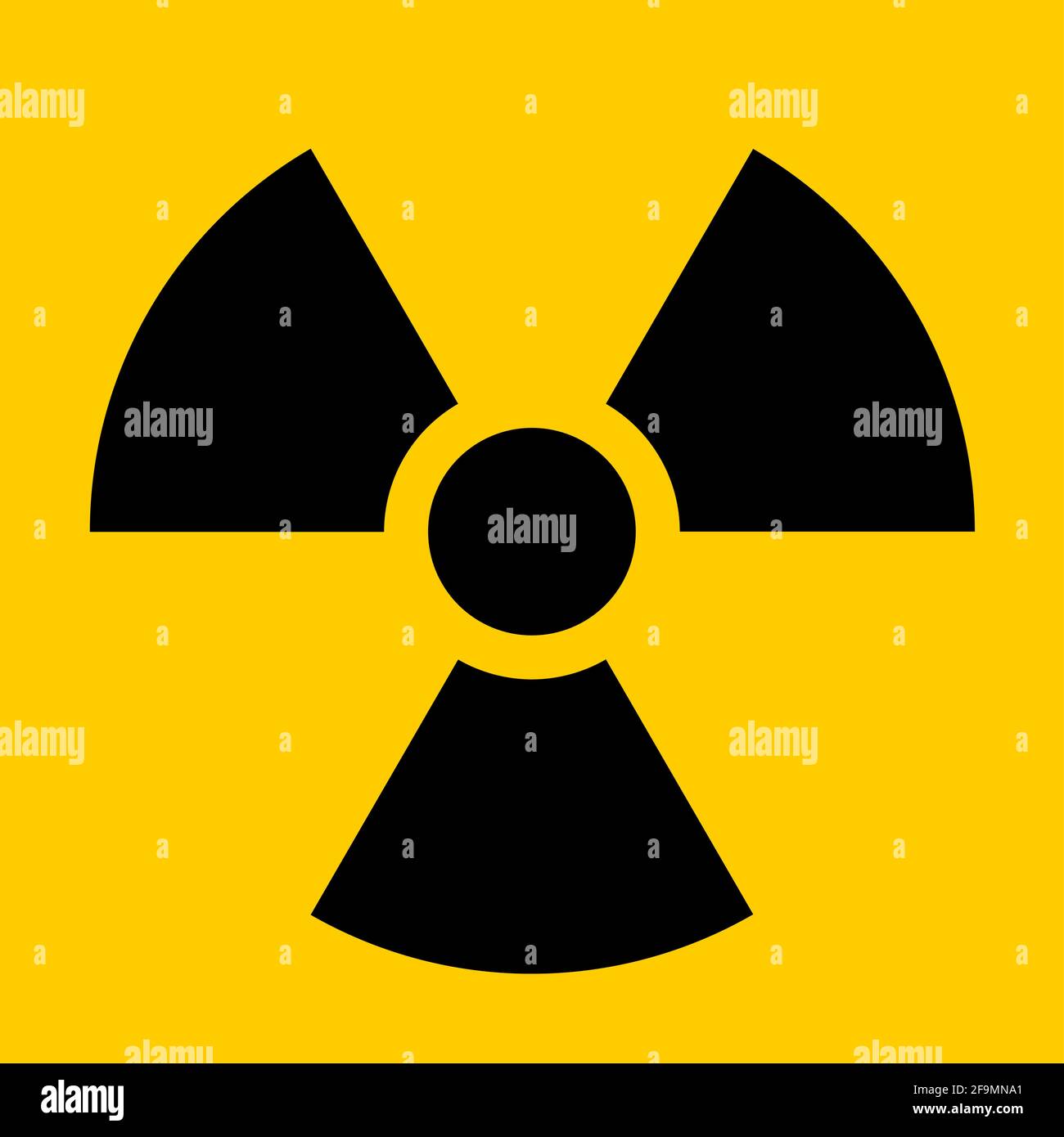 Nuclear Hazard Ionizing Radiation Trefoil Danger Symbol. Vector Image ...