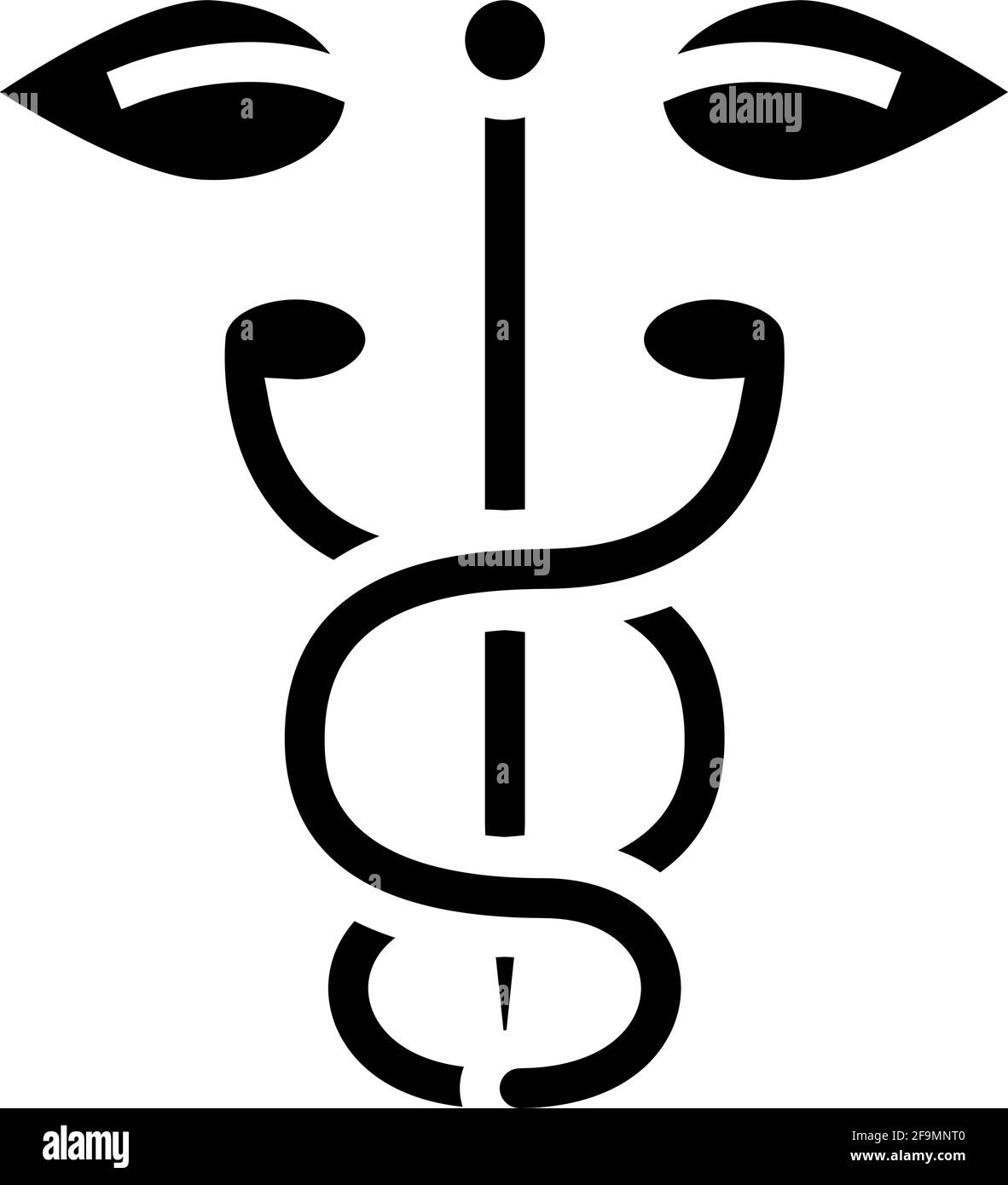 symbol homeopathy glyph icon vector illustration Stock Vector Image ...