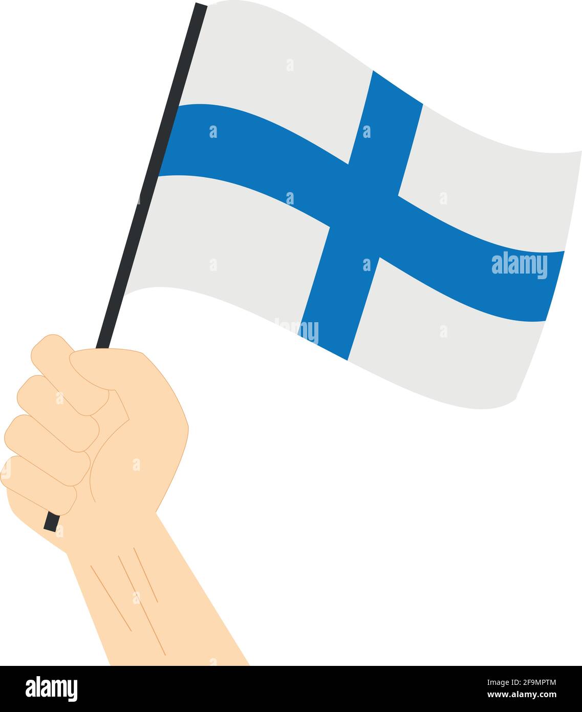 Hand holding and rising the maritime flag to represent the letter X ...
