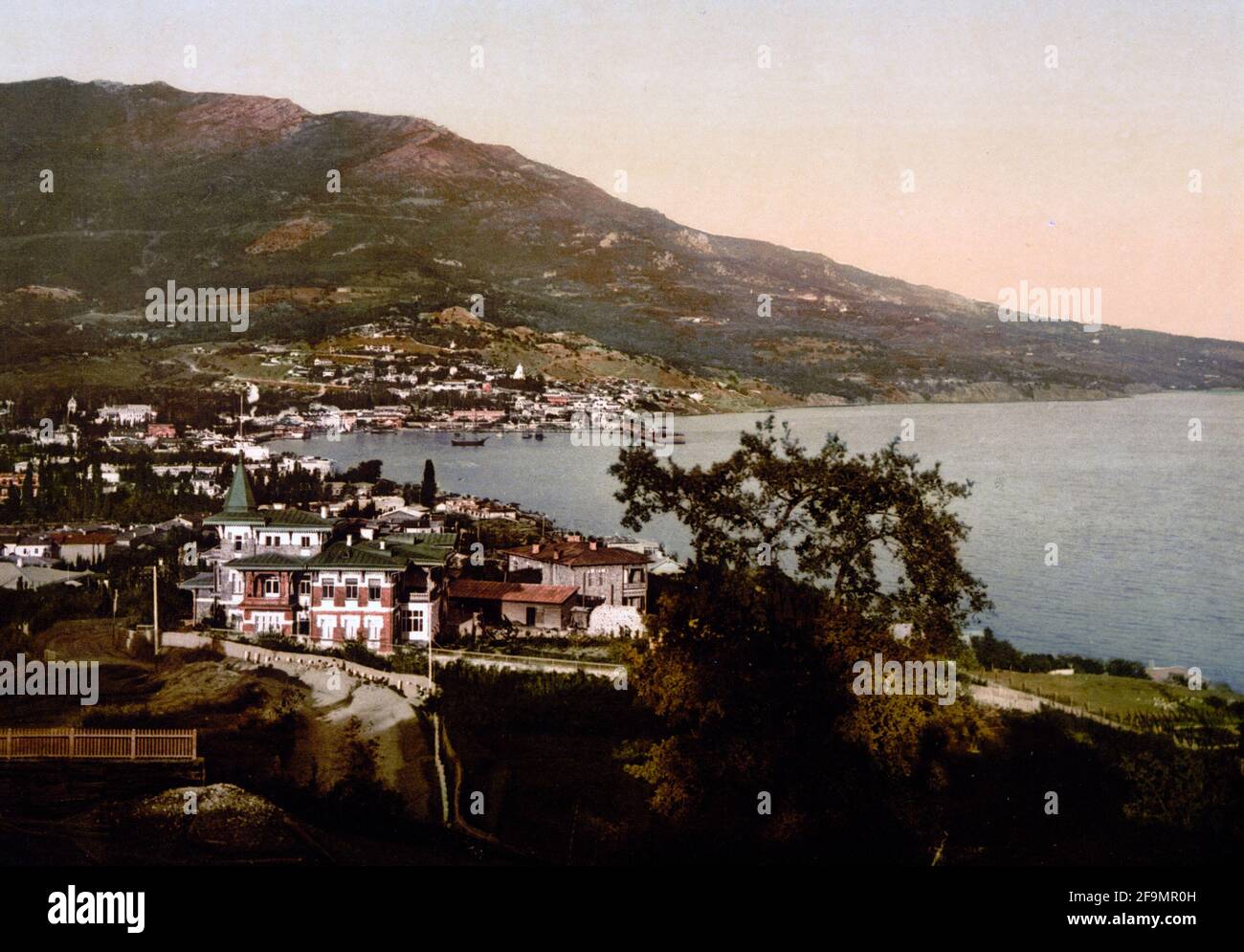 The gulf, Yalta, the Crimea, Russia, i.e., Ukraine, circa 1900 Stock ...
