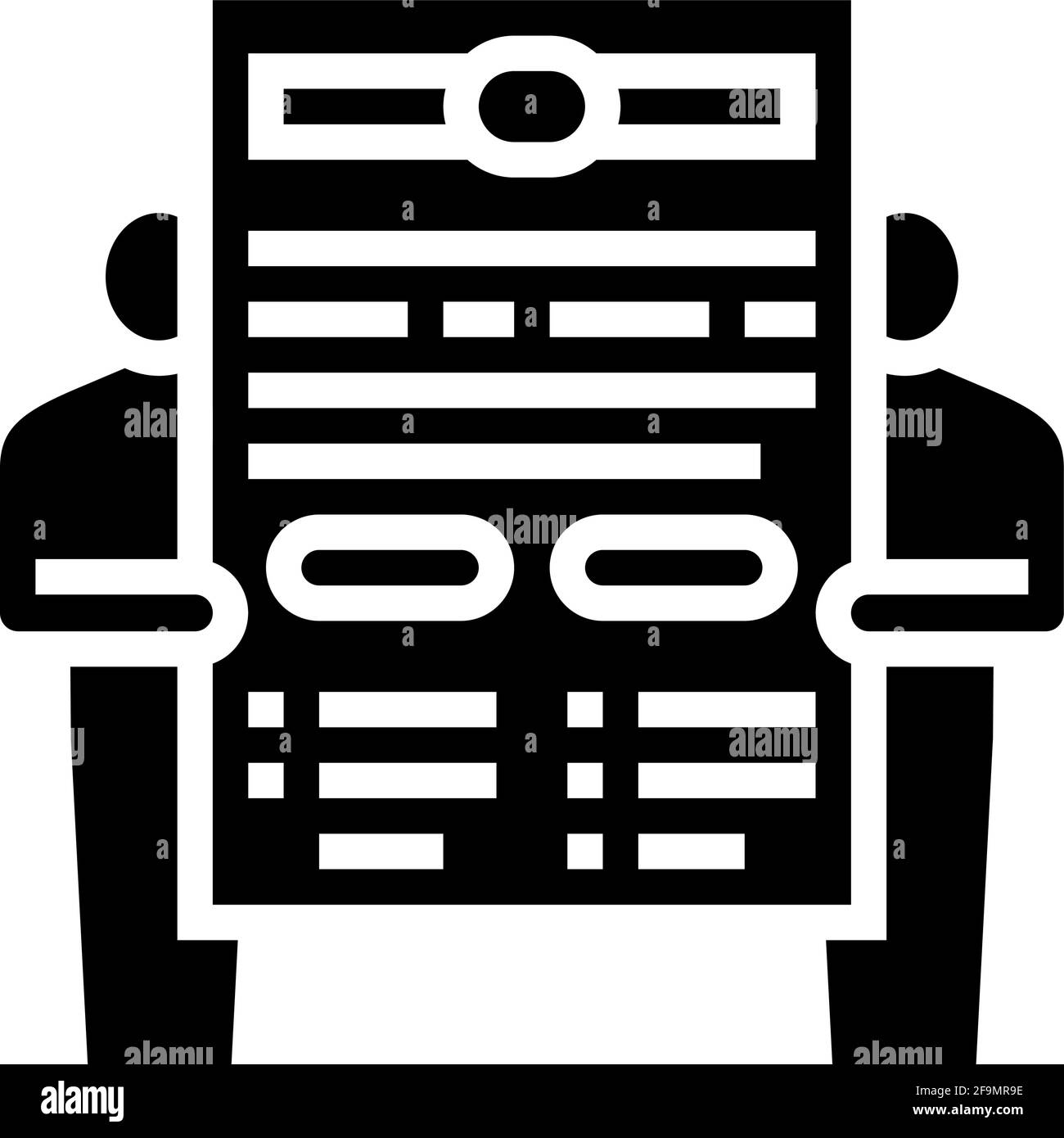 leasing contract law dictionary glyph icon vector illustration Stock ...