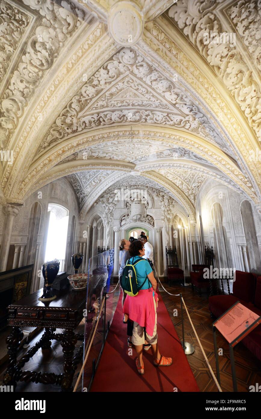 The beautiful Pena palace in Sintra, Portugal Stock Photo - Alamy