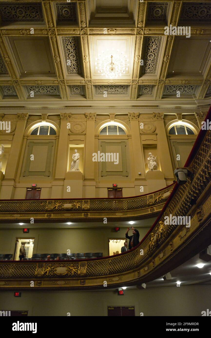Boston Symphony Hall after a Boston Symphony Orchestra concert, on May ...