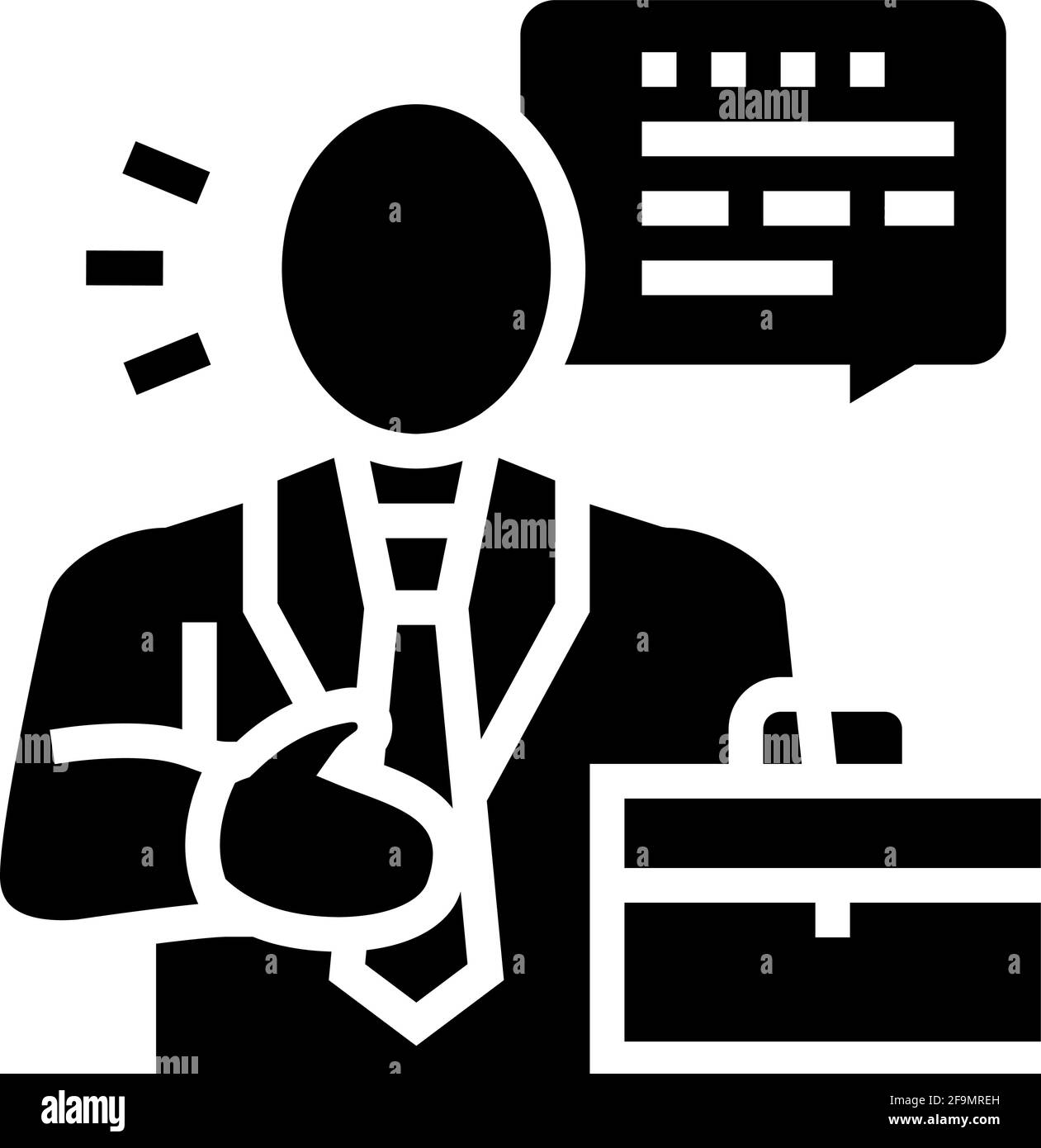 lawyer man glyph icon vector illustration Stock Vector Image & Art - Alamy