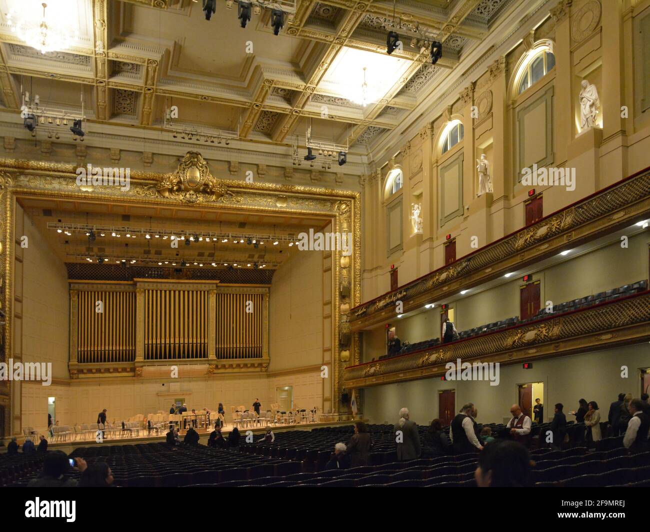 Boston Symphony Hall after a Boston Symphony Orchestra concert, on May ...