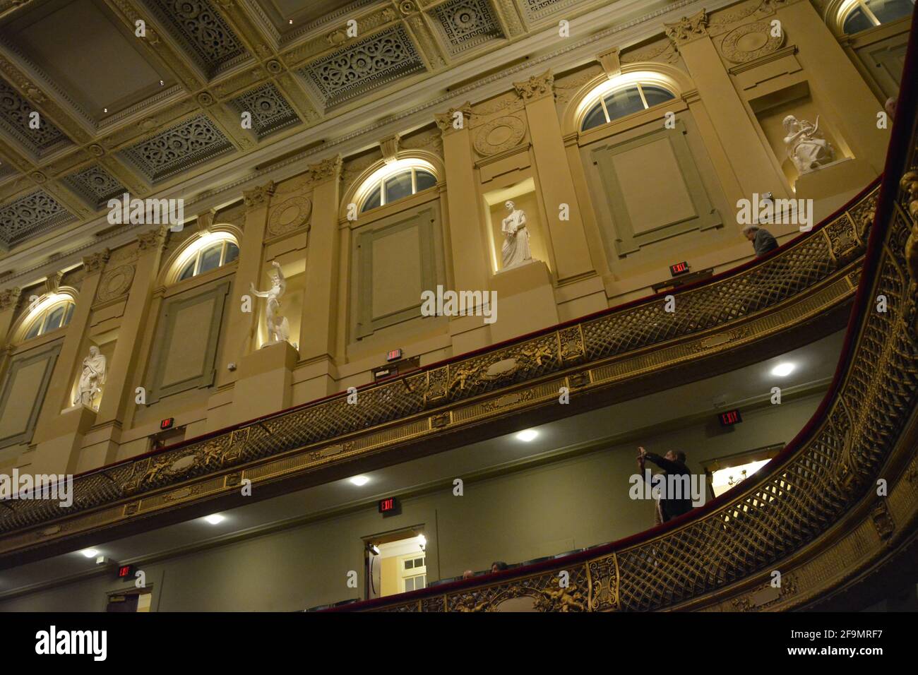 Boston Symphony Hall after a Boston Symphony Orchestra concert, on May ...