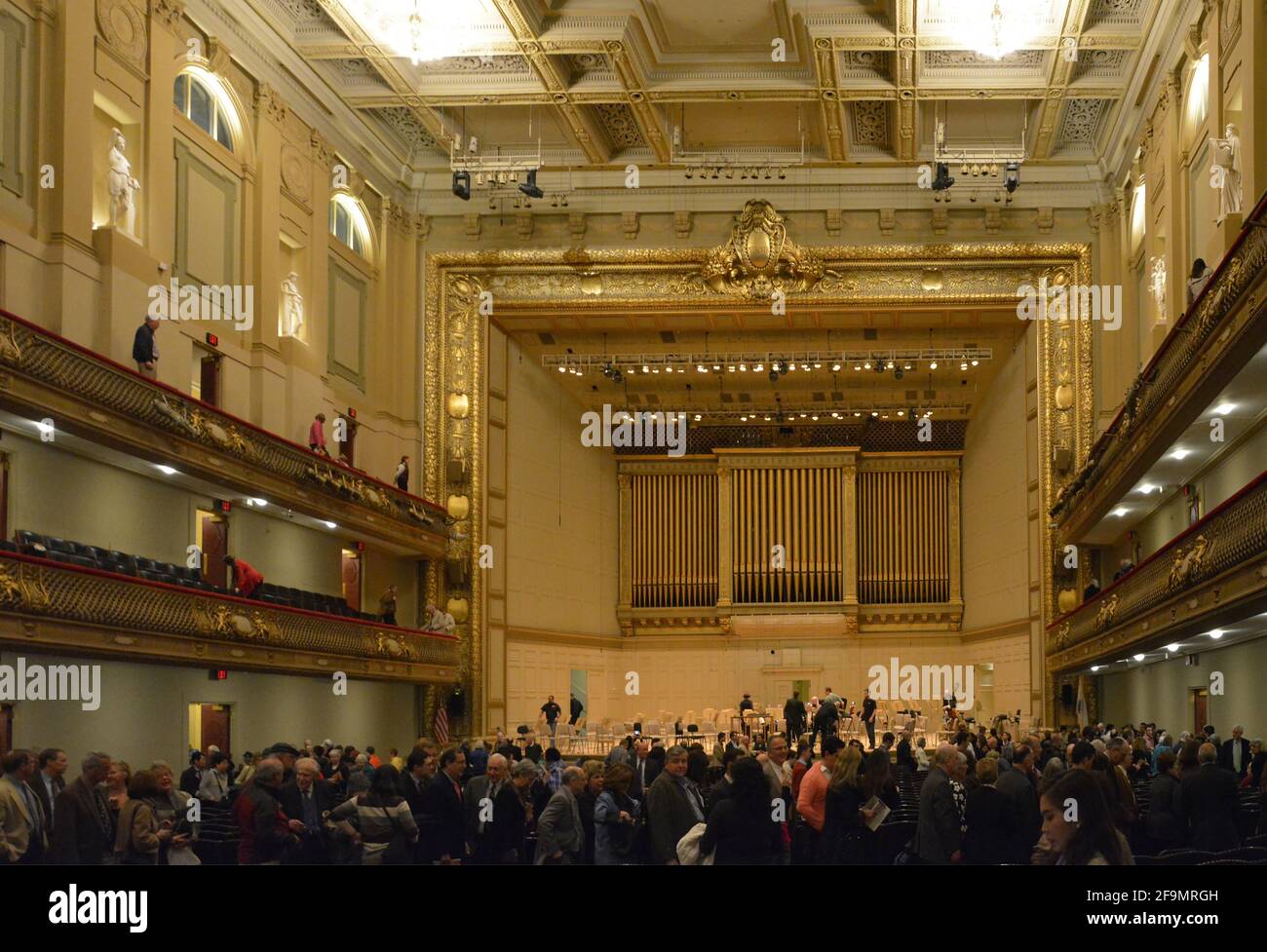 Boston Symphony Hall after a Boston Symphony Orchestra concert, on May ...