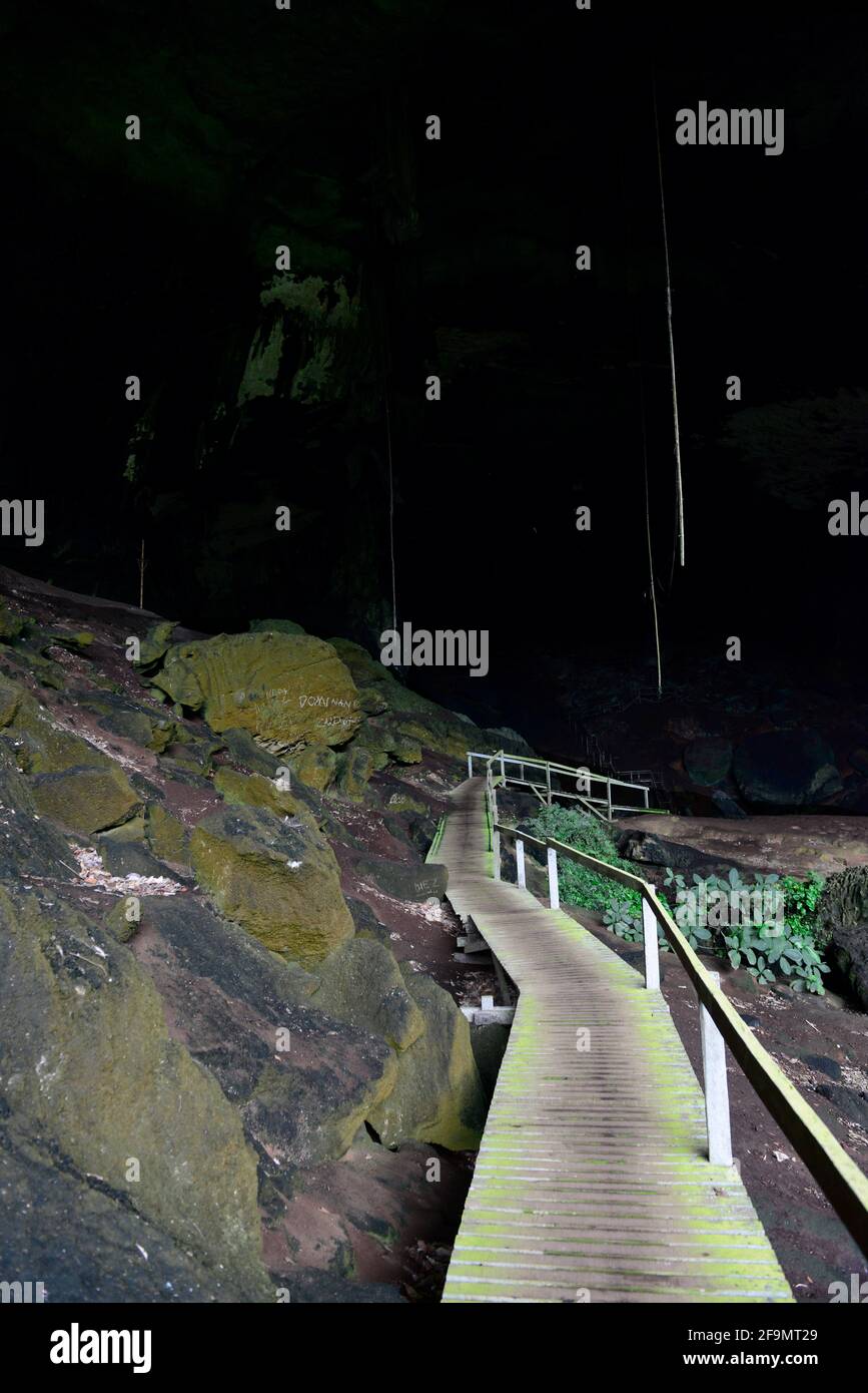 The massive and beautiful Niah cave in Sarawak, Malaysia Stock Photo ...