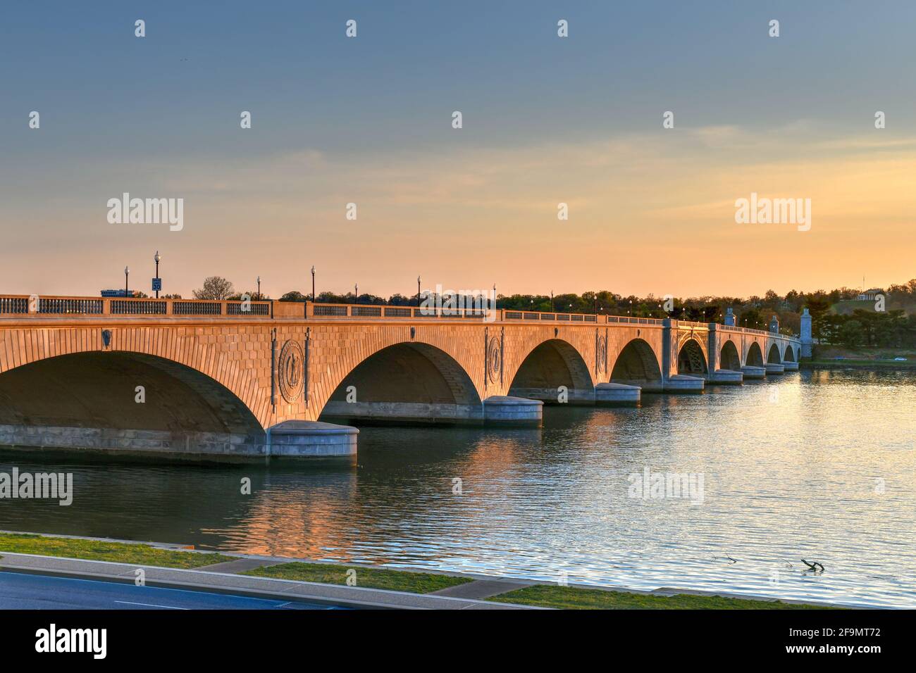 The Arlington Memorial Bridge across the Potomac River at Washington, D ...