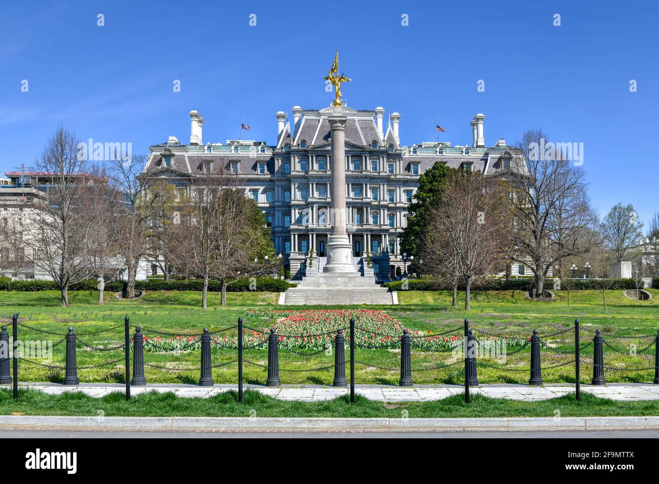 Washington, DC - Apr 3, 2021: The First Division Monument, tribute to ...