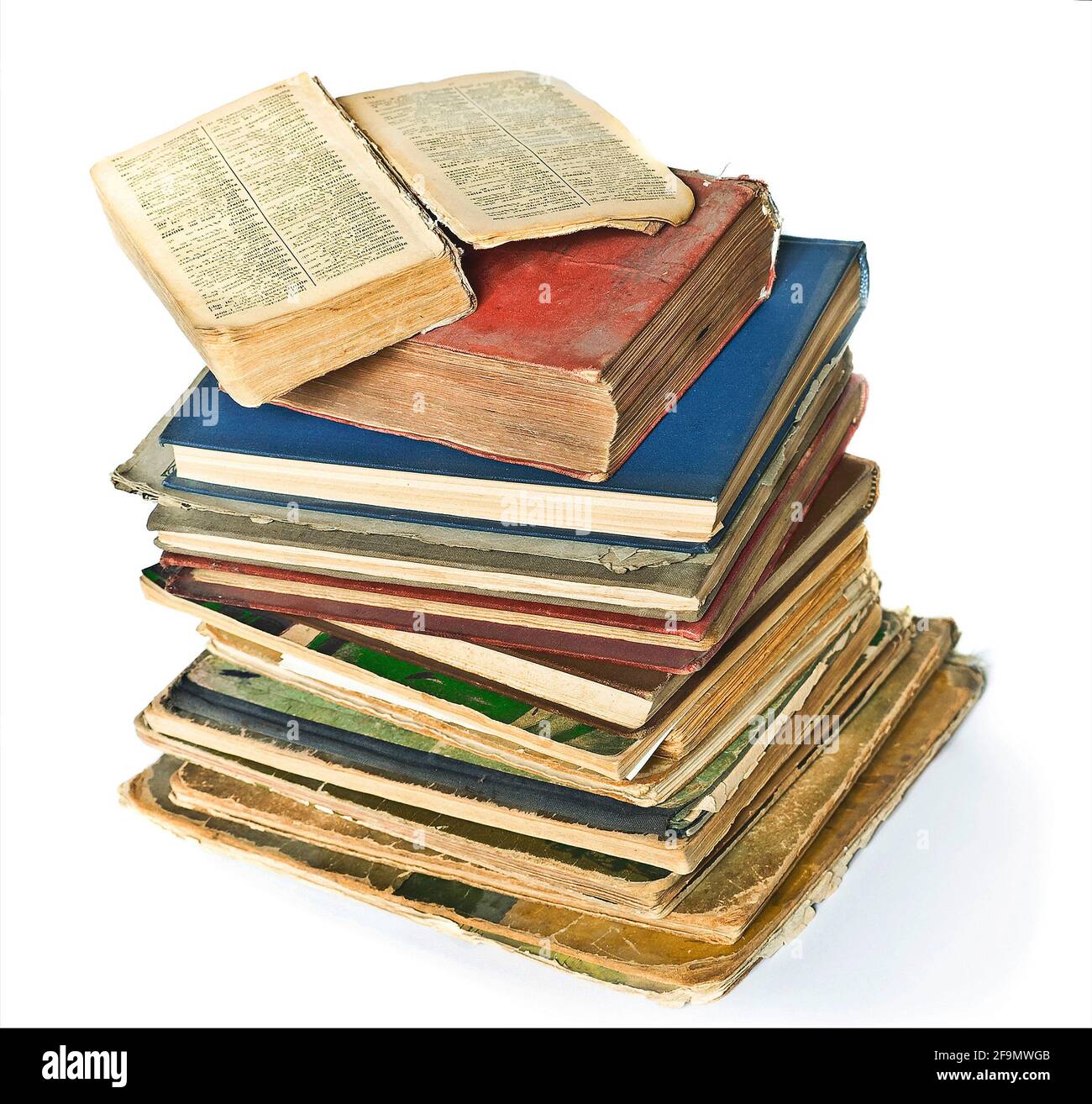 Stack of books open book hi-res stock photography and images - Alamy