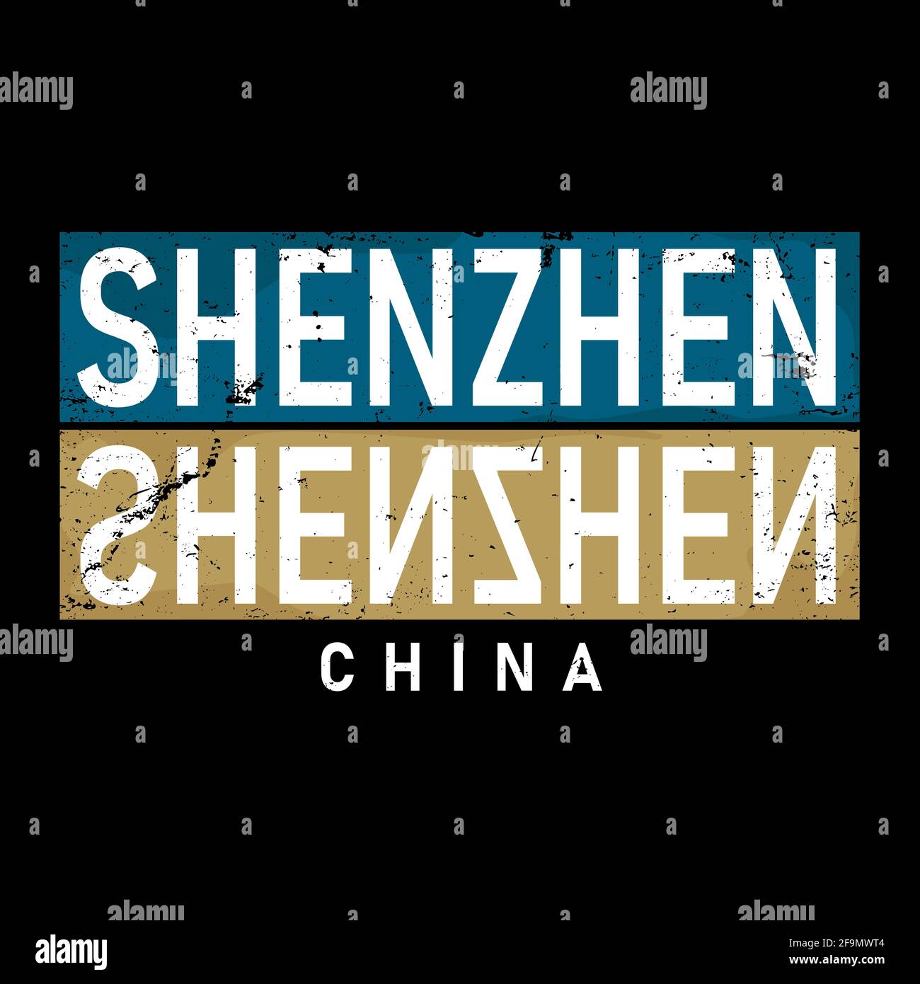 Shenzhen. Colorful typography text banner. Vector the word shenzhen ...