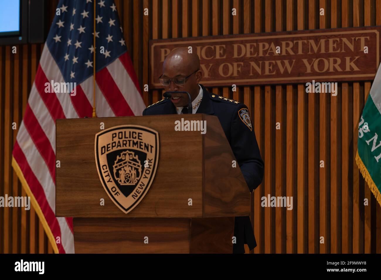 New York City, United States. 19th Apr, 2021. NYC Police Commissioner ...