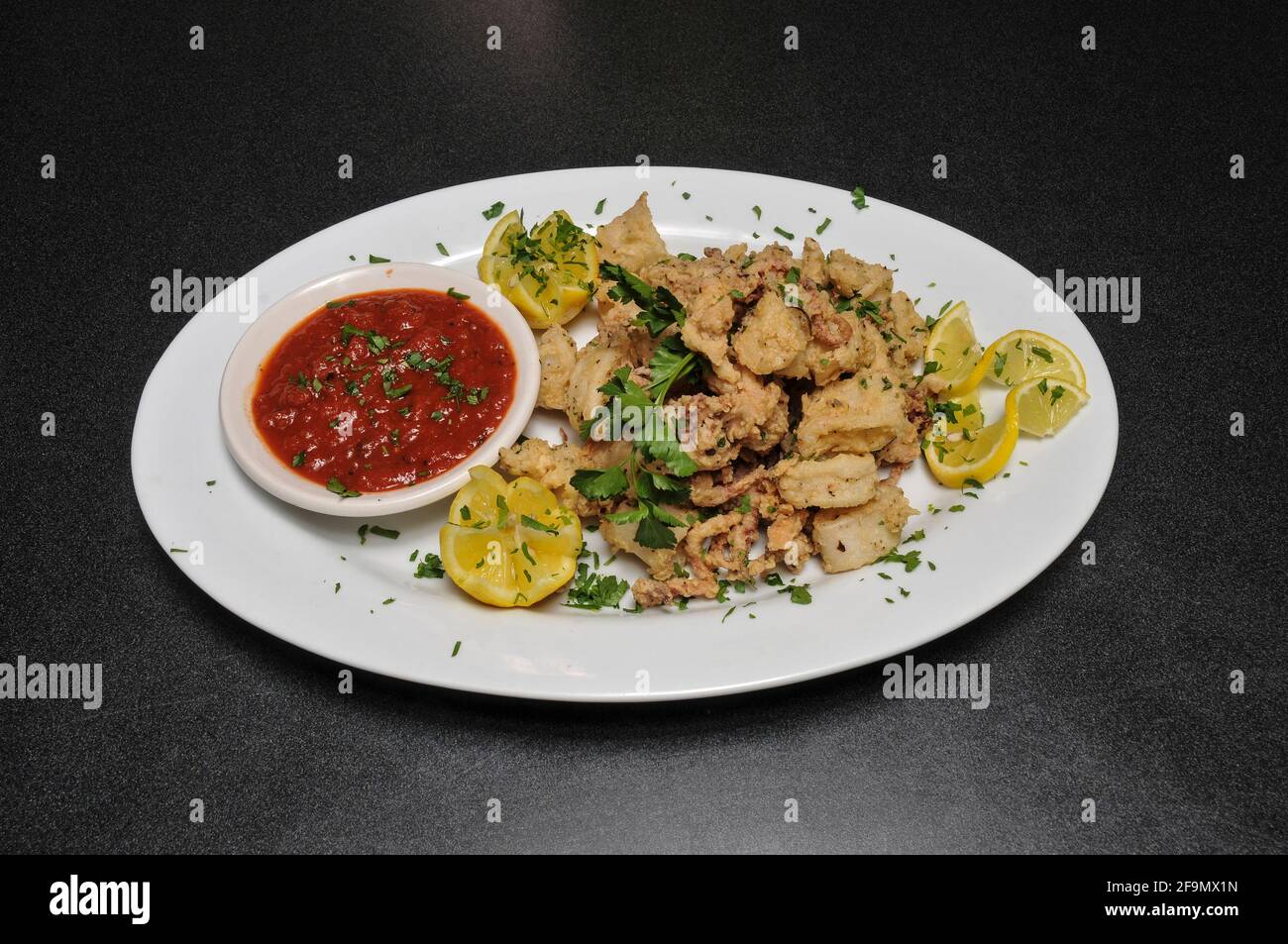 Authentic Italian cuisine best known as calamari Stock Photo - Alamy