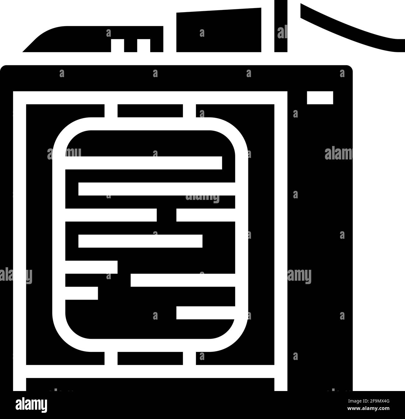 silk thread roll winding process glyph icon vector illustration Stock ...