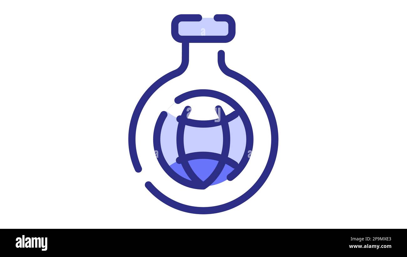 formula tube internet research single isolated icon with dash or dashed line style vector design ...