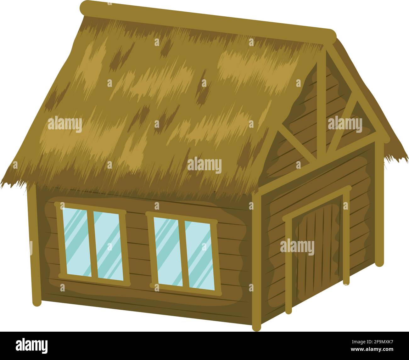 Old cabin hut Cut Out Stock Images & Pictures - Alamy