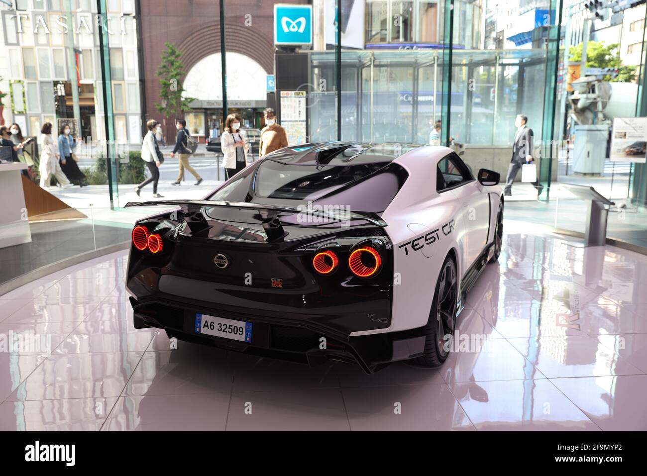 Rear view of Nissan GT-R 50 by Ital design on display at Nissan ...