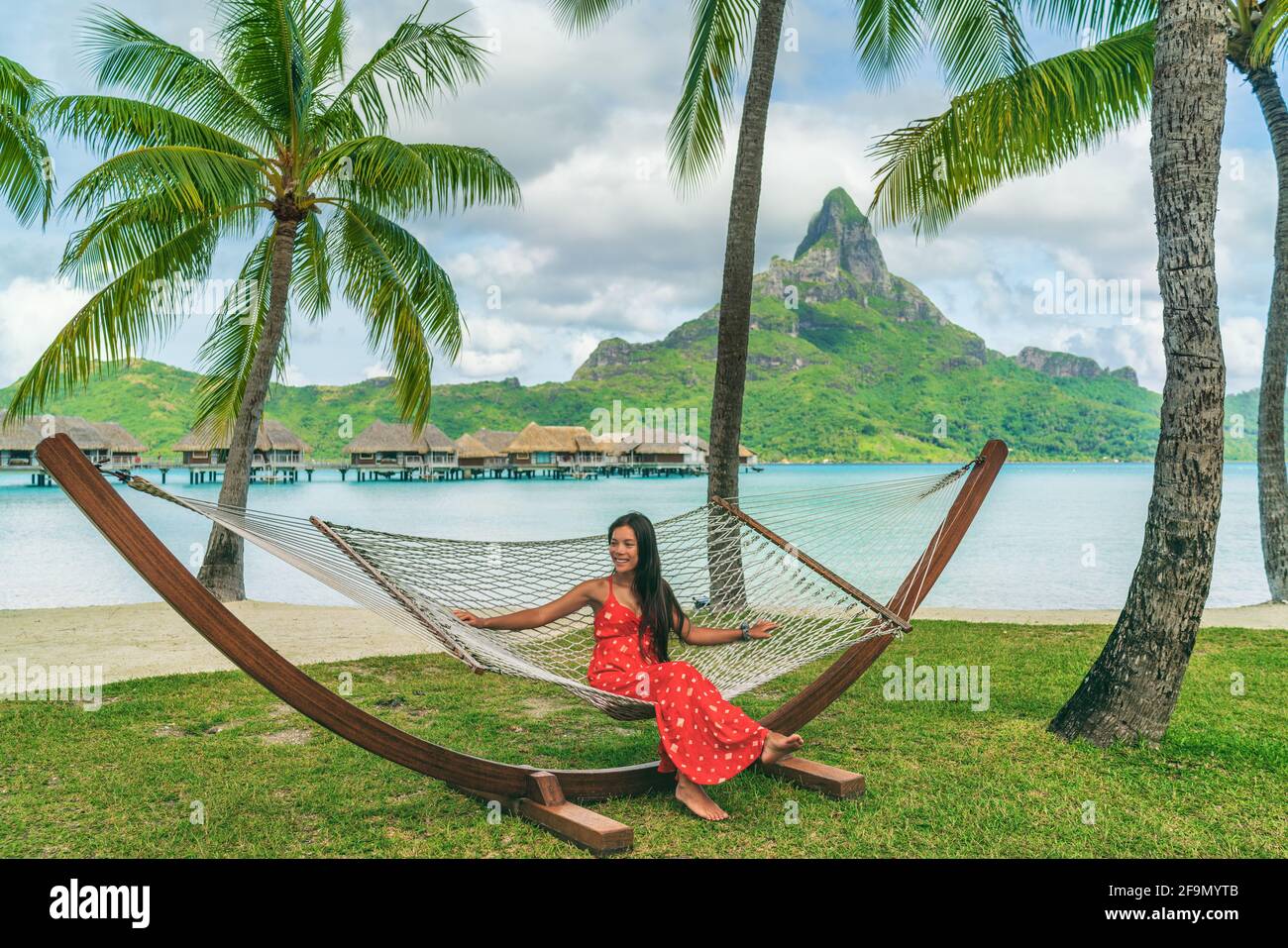 Elegant Tahitian Woman On The Beach Pictures