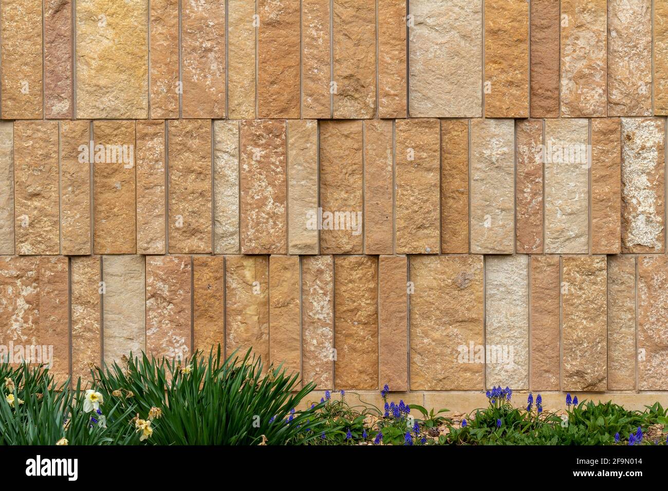 Modern Limestone Wall