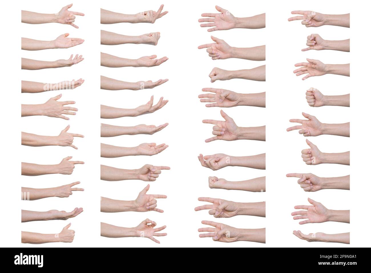 Different size hands Cut Out Stock Images & Pictures - Alamy