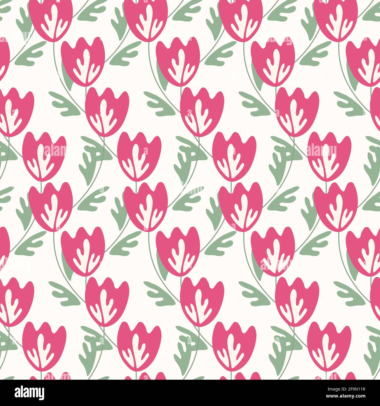 Seamless floral pattern based on traditional folk art ornaments ...