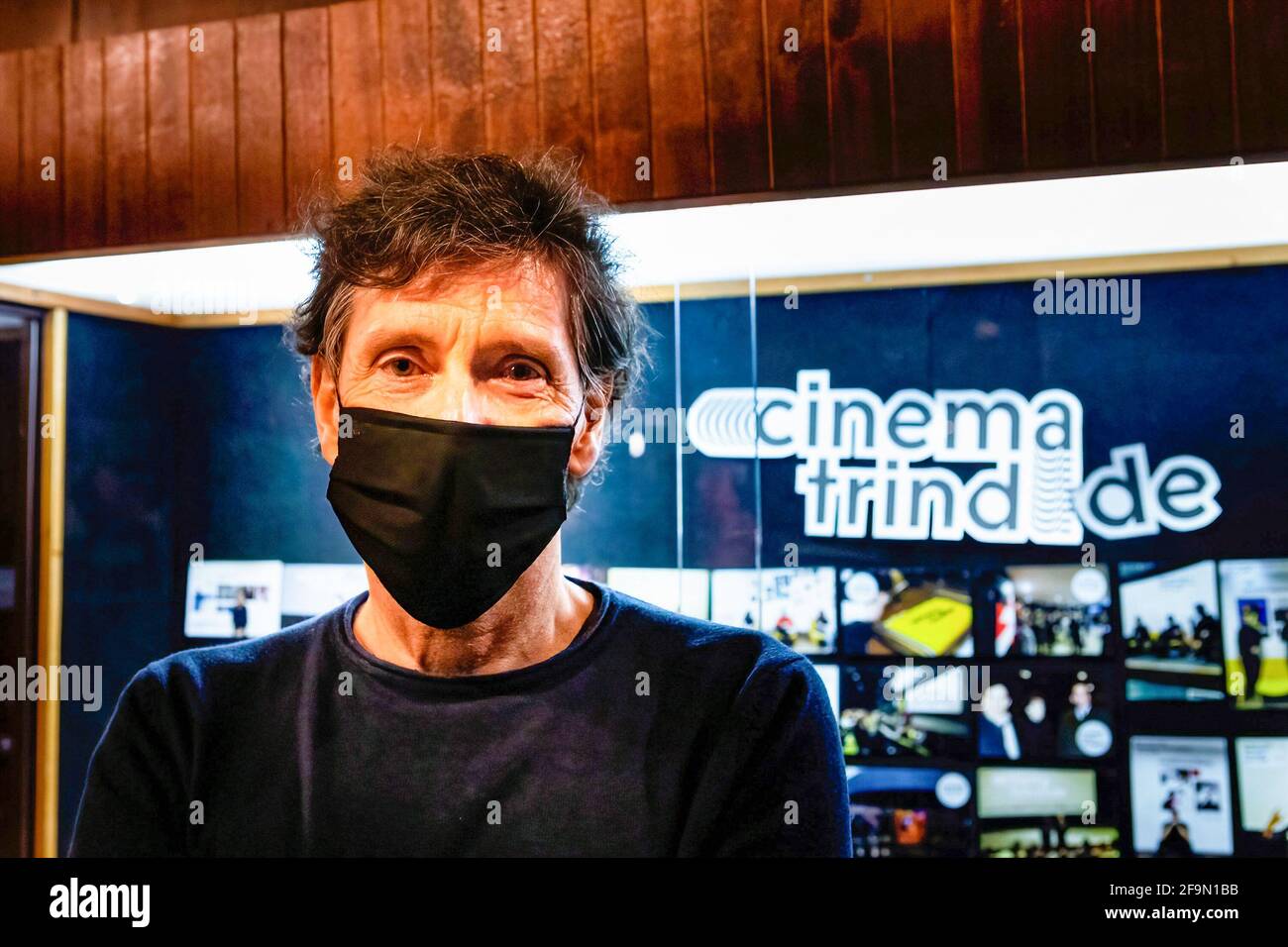 Américo Santos, Cultural Programmer of Cinema Trindade seen wearing a ...