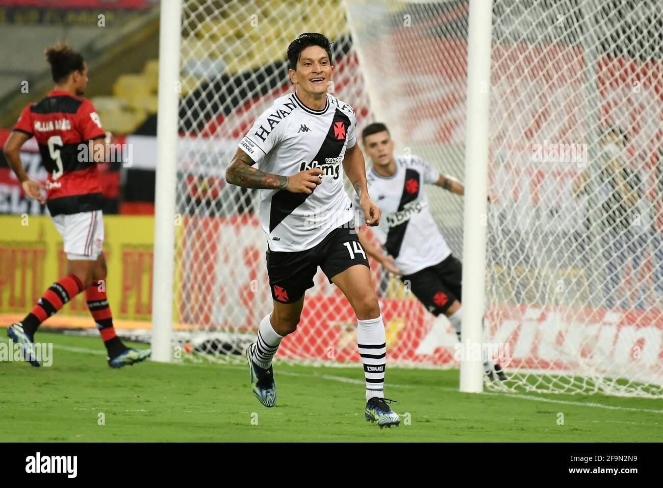 Rio de Janeiro, Brazil, April 15, 2021. Soccer player Germán Cano of ...
