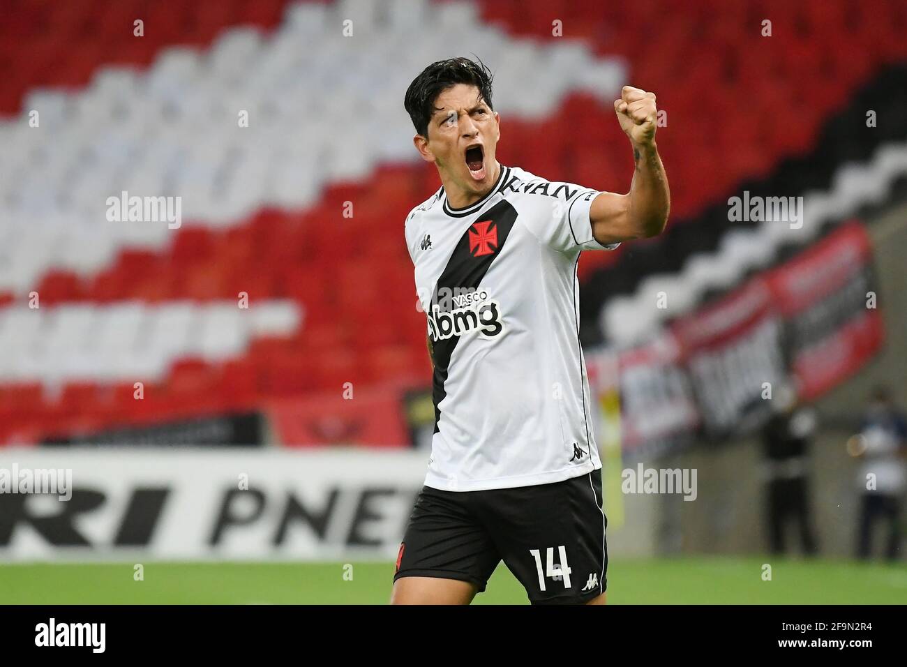 Rio de Janeiro, Brazil, April 15, 2021. Soccer player Germán Cano of ...
