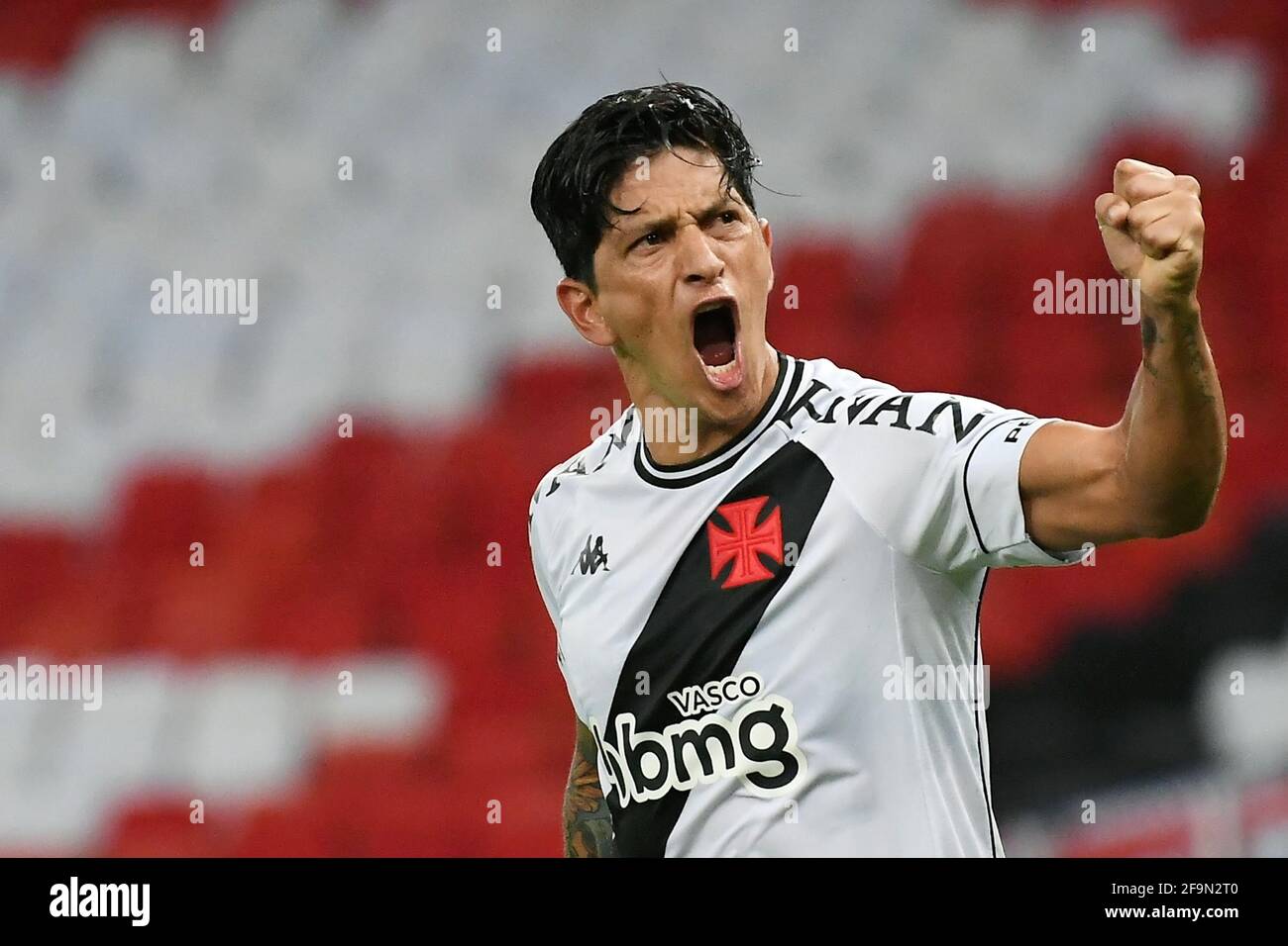 Rio de Janeiro, Brazil, April 15, 2021. Soccer player Germán Cano of ...