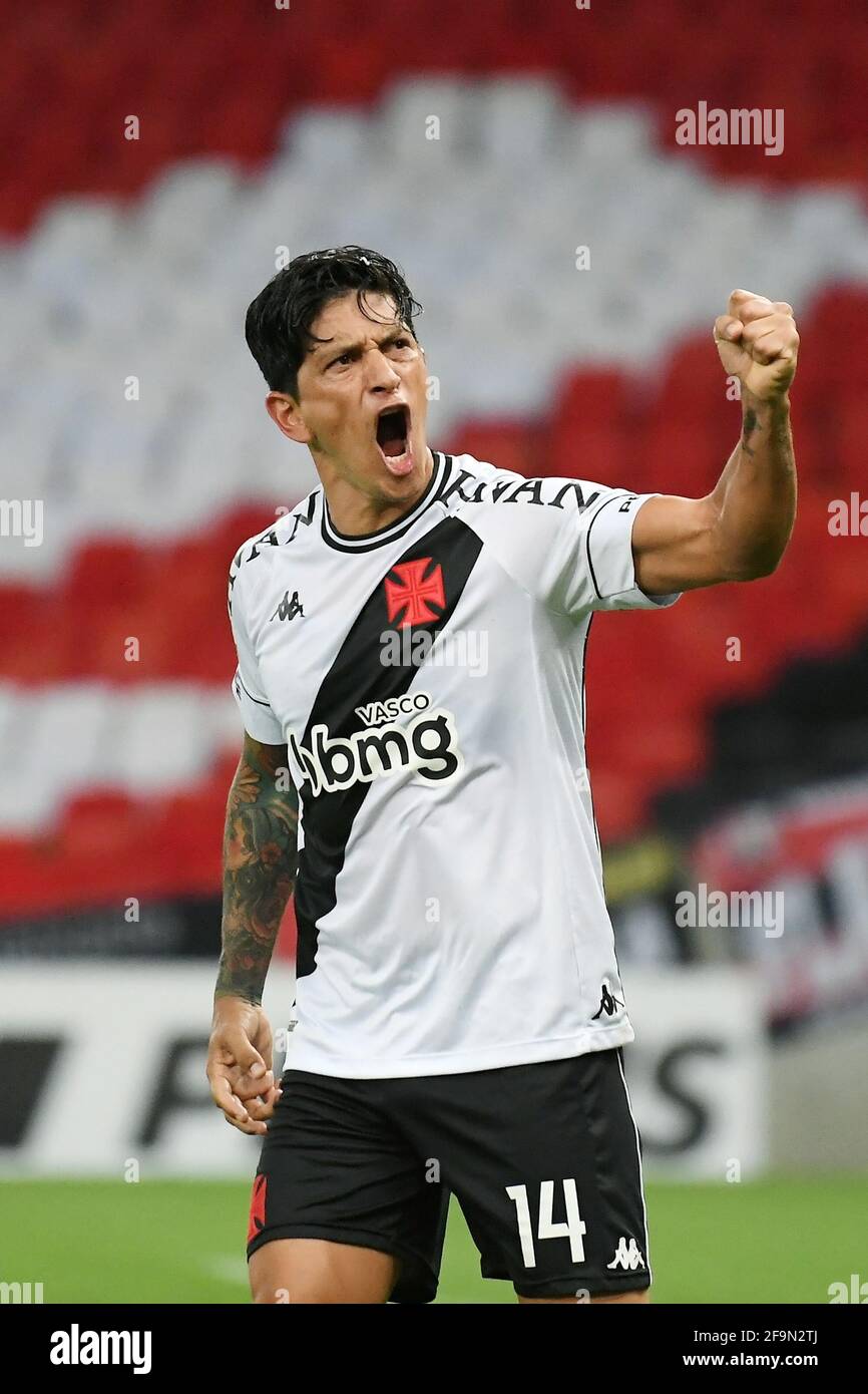 Rio de Janeiro, Brazil, April 15, 2021. Soccer player Germán Cano of ...