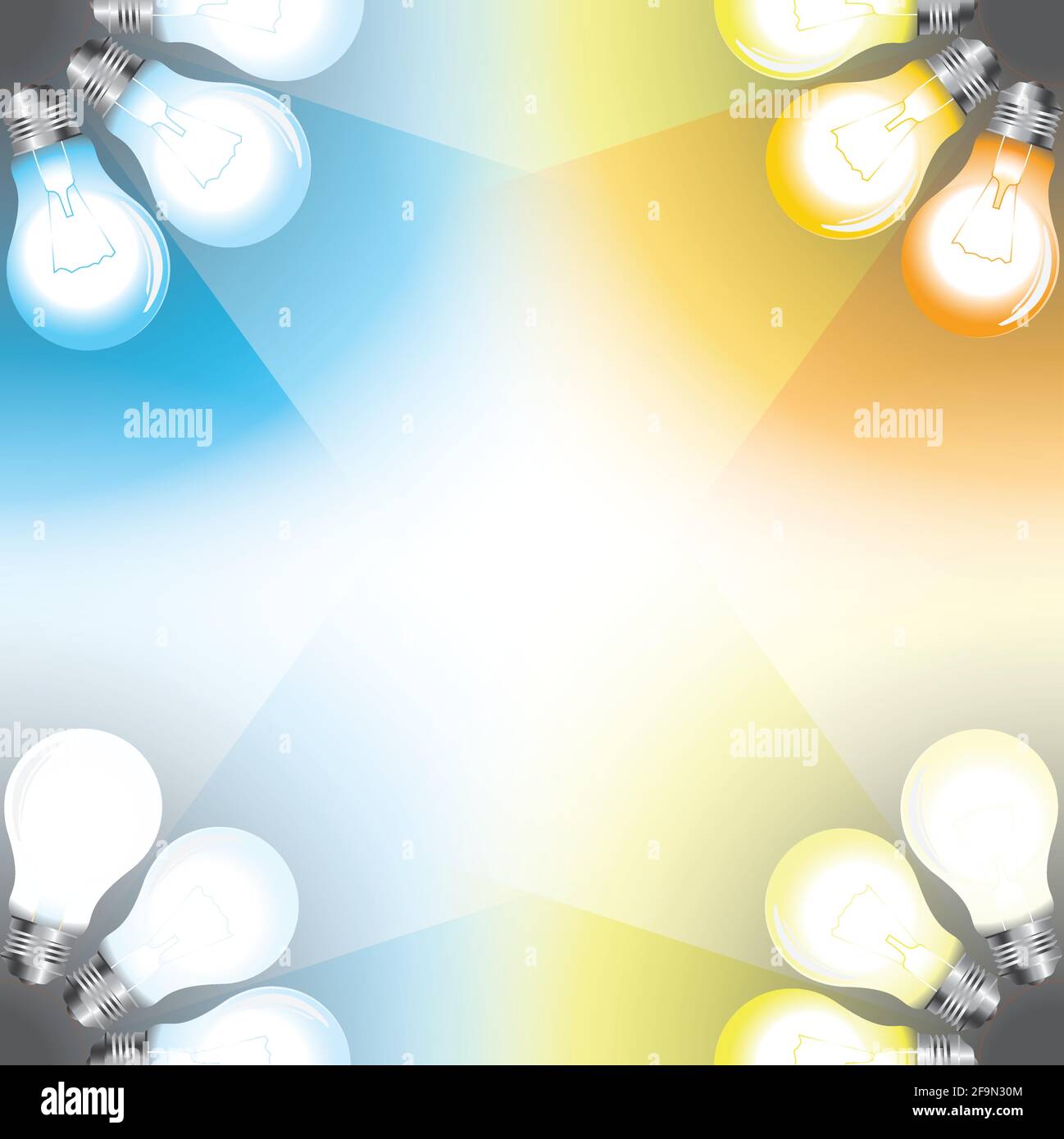 Vector,info graphics, Light color temperature scale Stock Vector Image ...