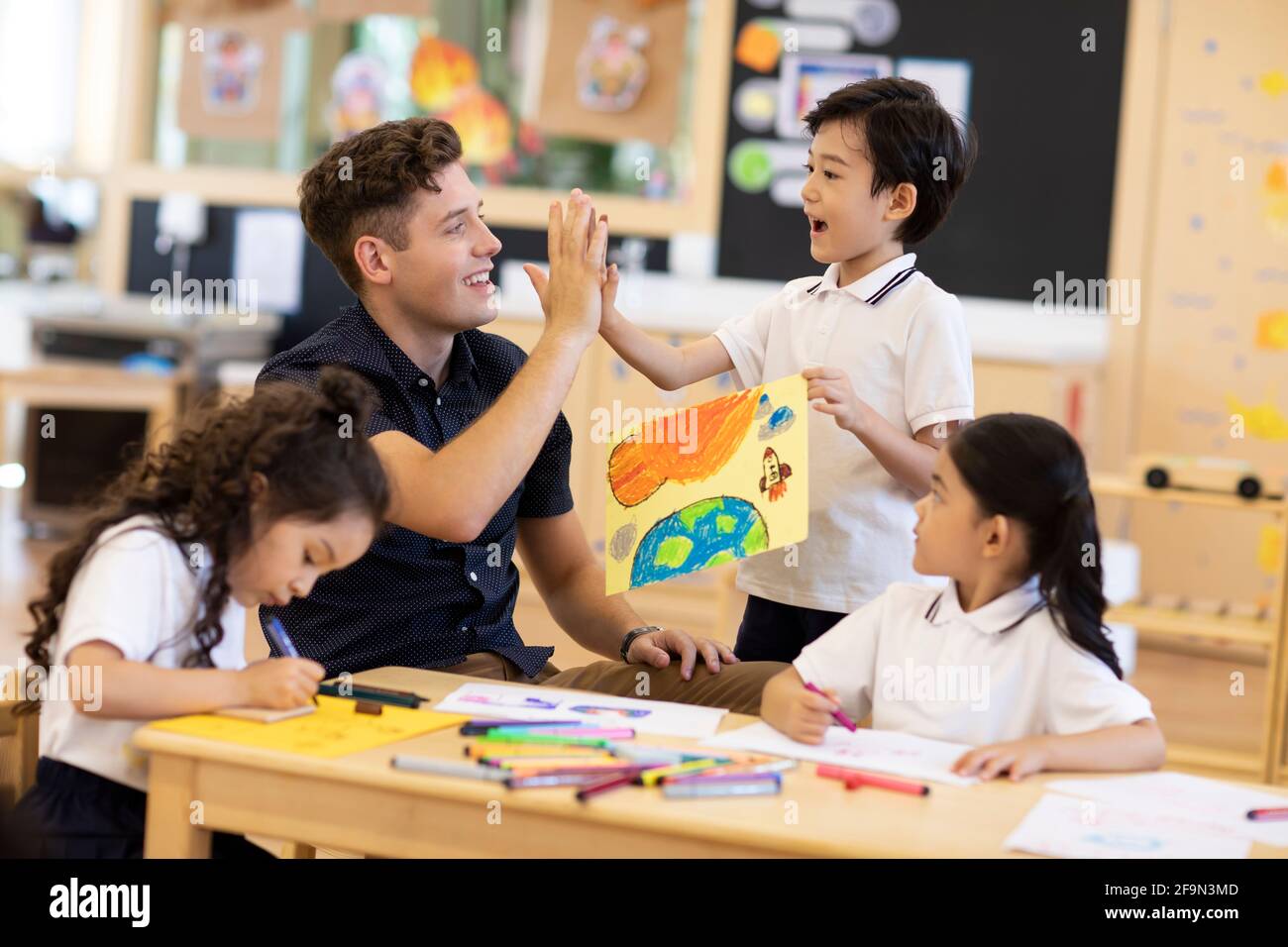 High school teacher class uniform hi-res stock photography and images ...