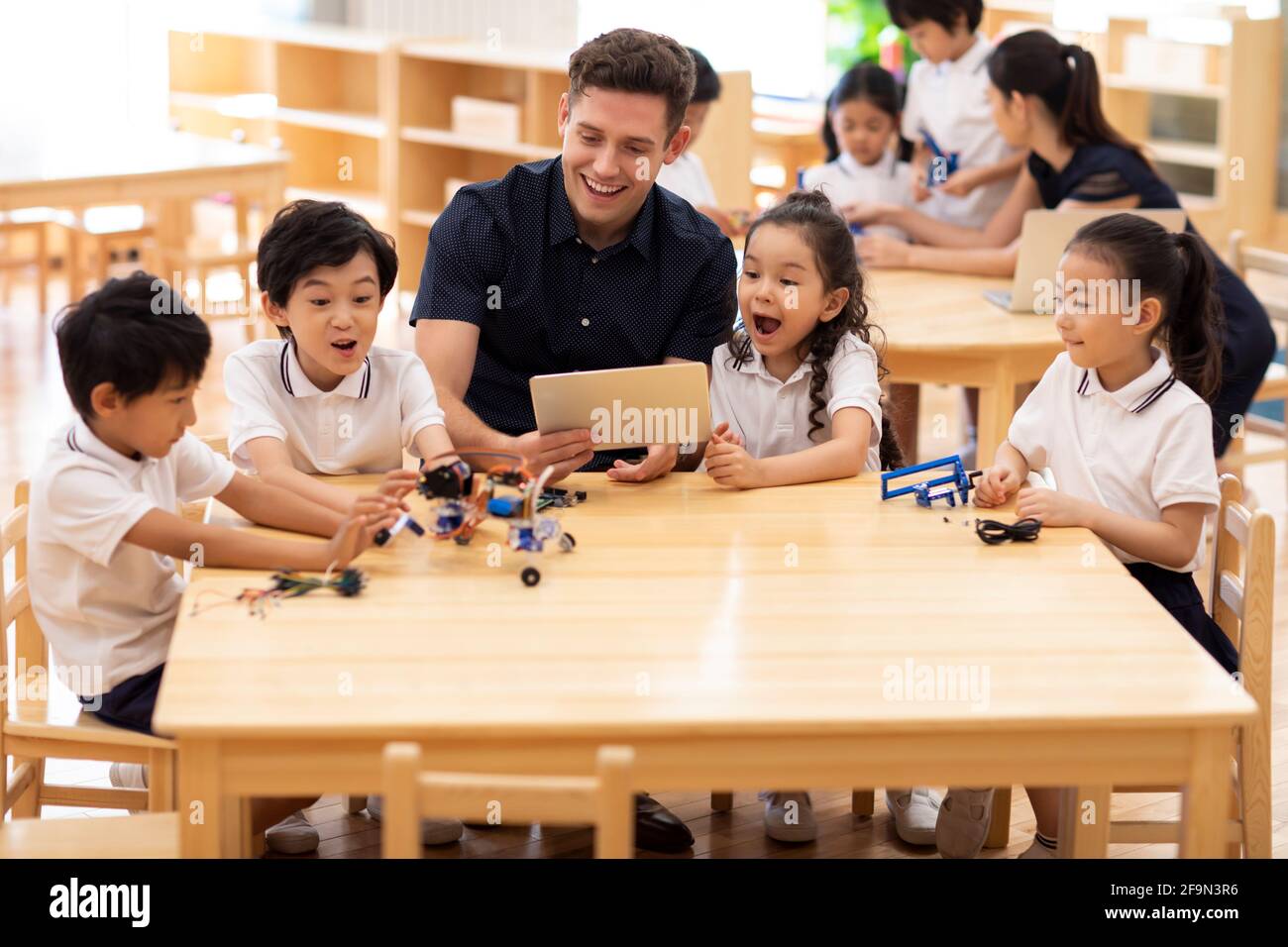 Computer in preschool classroom hi-res stock photography and images - Alamy
