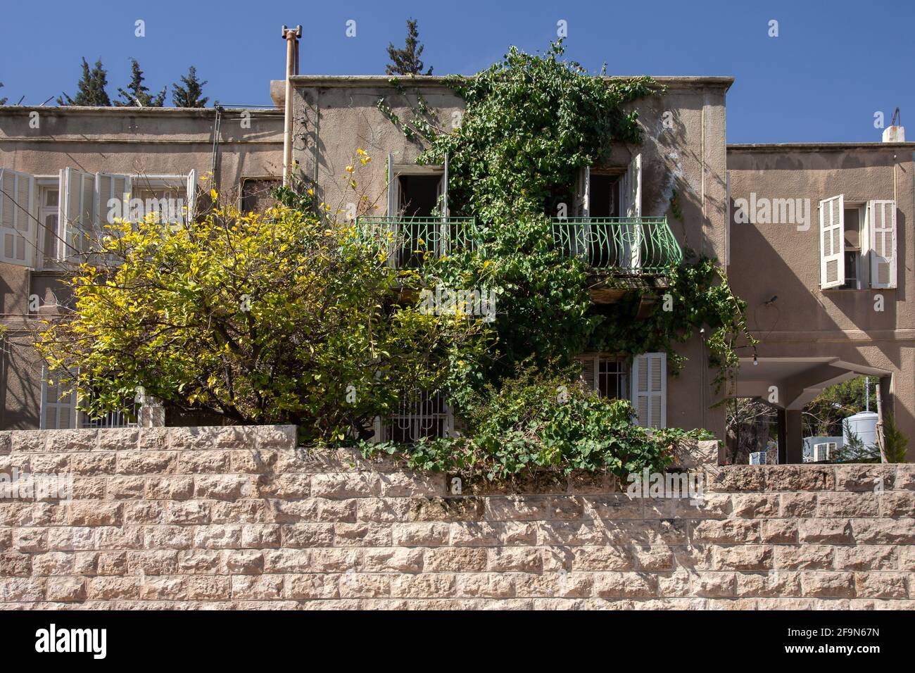 Exterior of the residence of Jordan's late King Talal (Teta Alice's ...