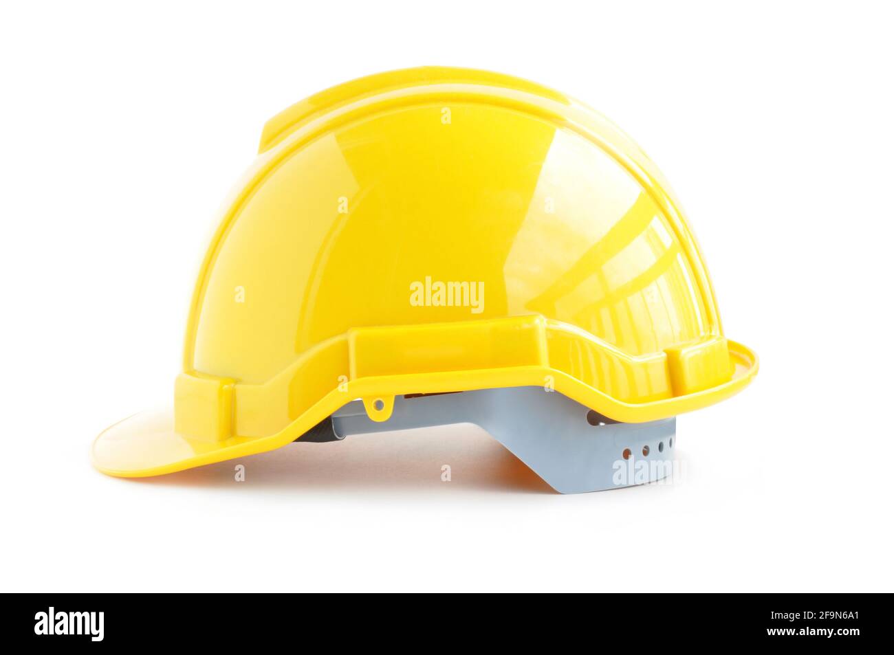 Hard hat for industrial workers, engineers & architect - isolated on ...