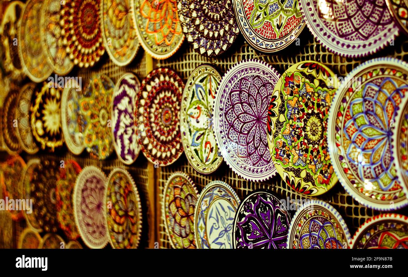 the colors in the ancient souk Stock Photo - Alamy